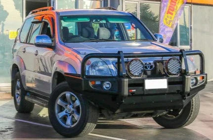 OFFROAD FRONTAL PACK BULL BAR / WINCH / LED SPOTTIES - SUITS PRADO 120 ...