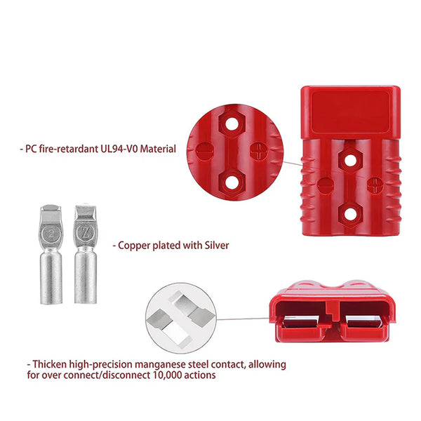 175AMP ANDERSON PLUG | RED | PAIR – Rockarmor Northern NSW