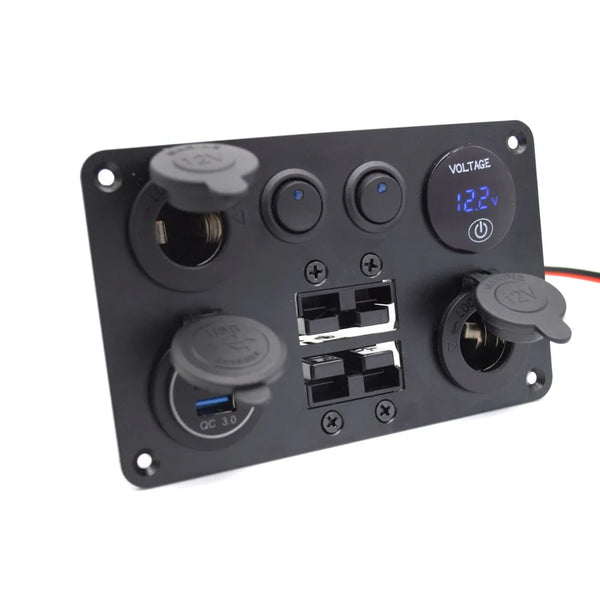 50A ANDERSON | SWITCH | USB | VOLTAGE METER | FLUSH MOUNT PANEL ...