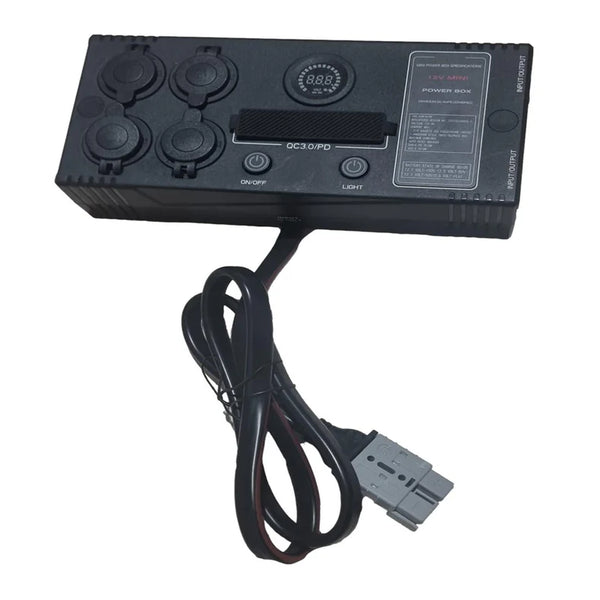 12V MINI CONTROL BOX | 4 X CIG SOCKET | 3 X USB / USB-C | 2 X 50A CONN ...