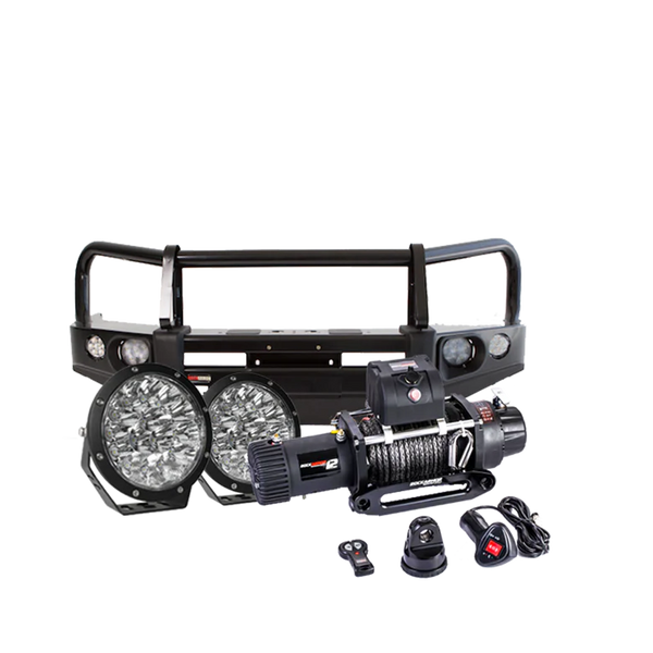 Mitsubishi MQ Triton Frontal Pack - Bull Bar, Winch, led Spotties ...