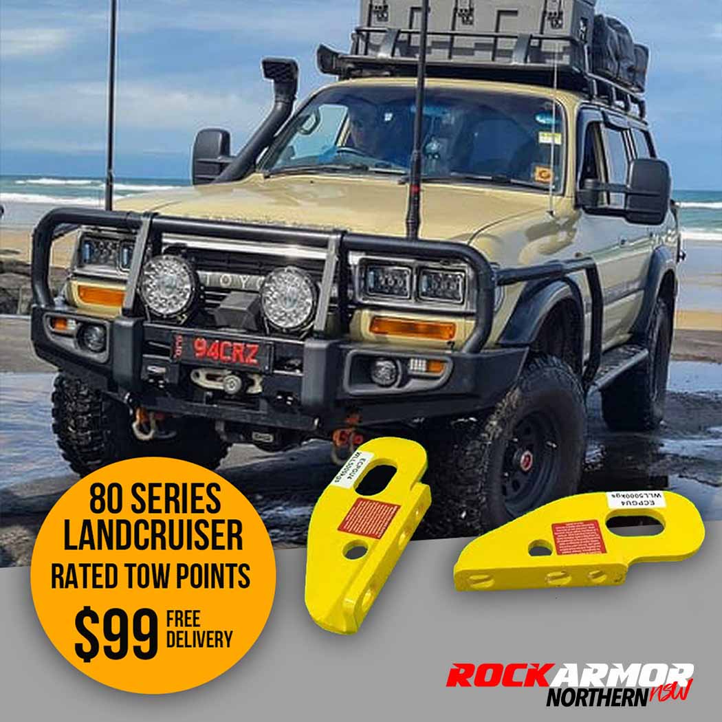 80 Series Landcruiser Rated Recovery Points – Rockarmor Northern NSW